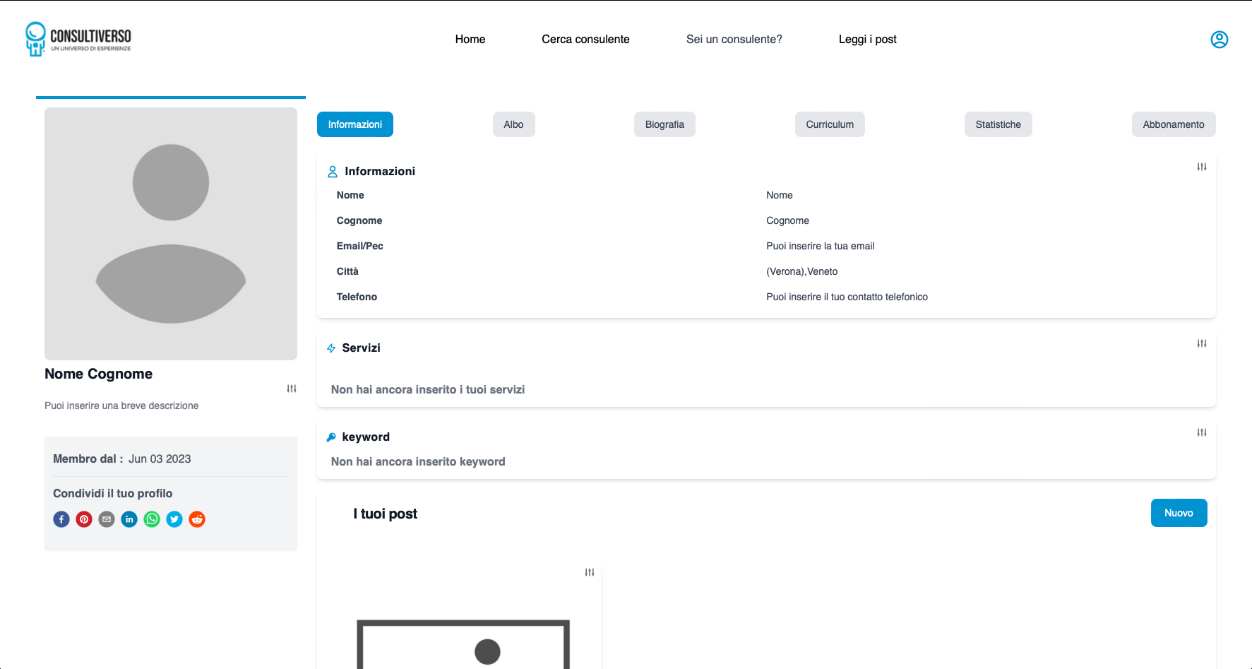 ConsultiVerso - Tutorial Profilo
